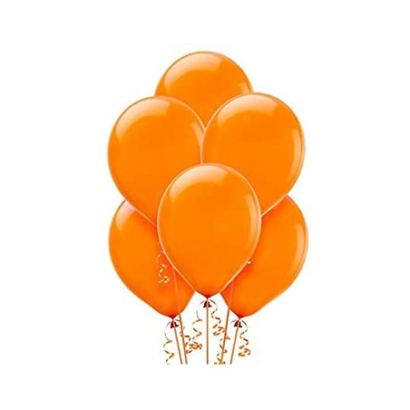 6 Uds. GLOBOS NARANJAS